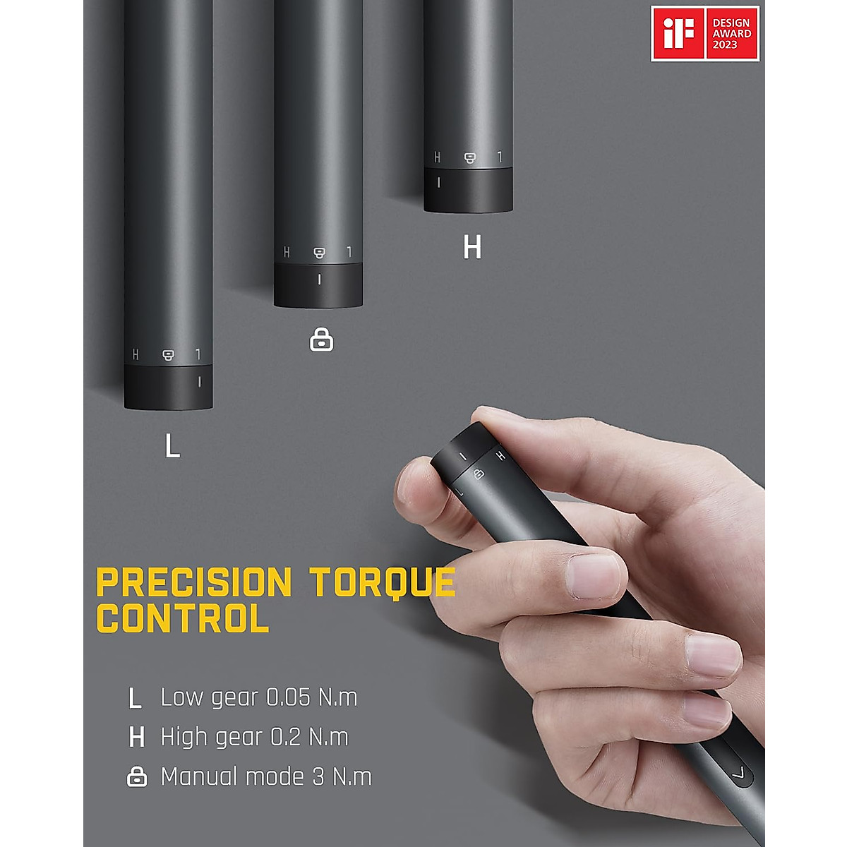 Fanttik E1 Max 3.7V Mini Precision Electric Screwdriver (5/32‘’Hex) & L1 Pro 3.7V Cordless Screwdriver (1/4''Hex)