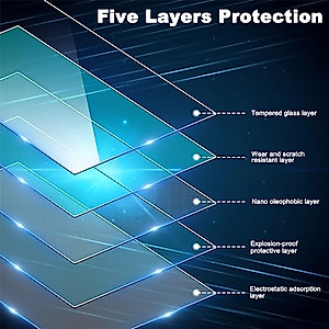 WYQLTD 4 Pack for ASUS ROG Ally 2023 Screen Protector Tempered Glass, 9H Hardness High Definition Scratch and Shatterproof
