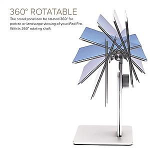 POUT E11 MAX iPad Pro Stand - Adjustable Tablet Holder Magnetic Cradle Mount Dock for Apple iPad Pro (MAX 12.9" iPad)