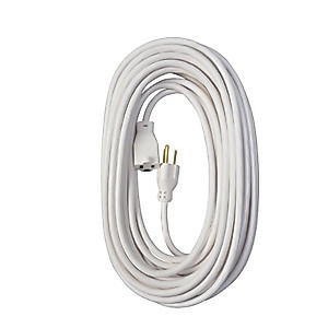 Yard Master 992382 White Patio 40-Foot; 3-Pronged; 16 Gauge Extension Cord; 13 AMPS; 125 Volts; 1625 Watts; Ideal for Use with Outdoor Appliances; Decorative Lights and Holiday Displays