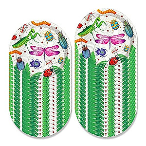 CC HOME Insect Party Themed Party Supplies Pack Insect Party Decorations Party Pack - Serves 16 - Includes Insect Party Plates Cups Napkins