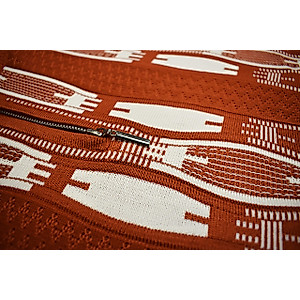 STACY ADAMS Men's Sweater, Vertical Neo Chain Front Design (4XL, PERSIMMON)