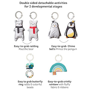 Taf Toys North Pole 4 Seasons Baby Play Mat and Infant Activity Gym with Music & Light. Thickly Padded Developmental Playmat, for Newborns and up. Designed to Encourage Baby’s Senses Development