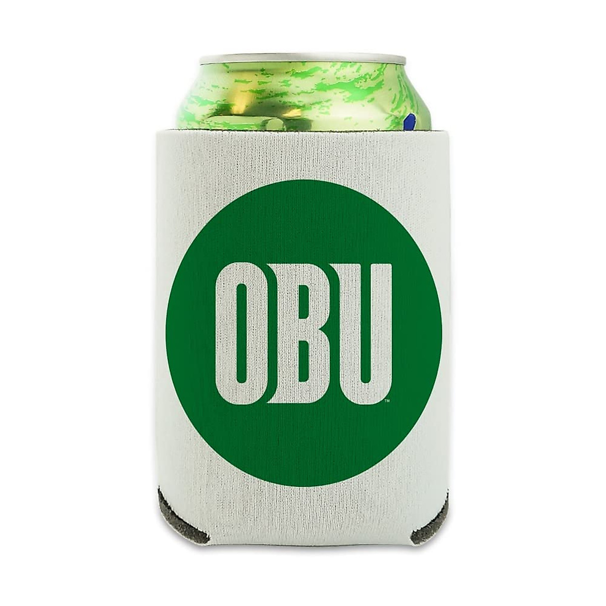Oklahoma Baptist University Primary Logo Can Cooler - Drink Sleeve Hugger Collapsible Insulator - Beverage Insulated Holder