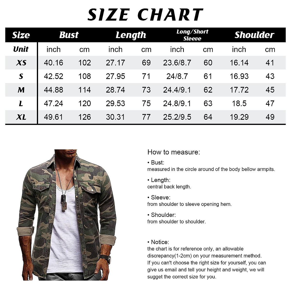 chouyatou Men's Military Style Short/Long Sleeve Camo Printed Button Down Shirt (Large, Green Short)