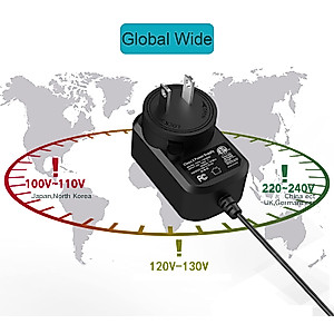 F1TP DC 12V 2A Power Supply Adapter with On Off Switch, 12Volt 2amp Wall Charger for LED Light Strip, DVR/NVR/CCTV Camera, Led Tape Lights, Digital Photo Frame, Router, Yamaha Keyboard