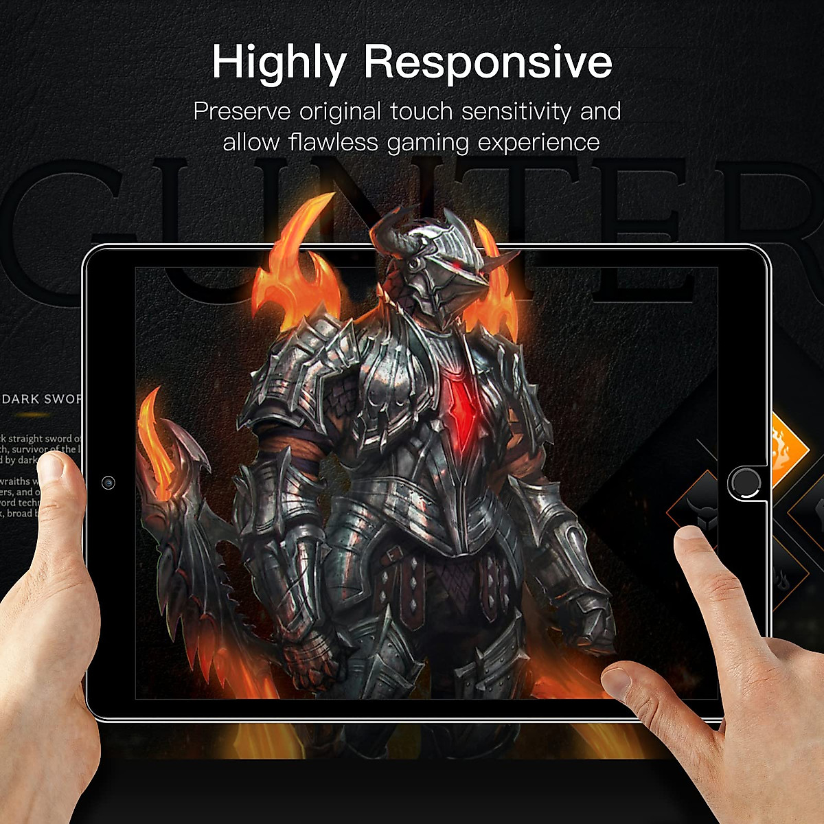 JETech Privacy Screen Protector for iPad 10.2-Inch (9th/8th/7th Generation, 2021/2020/2019), Anti-Spy Tempered Glass Film, 1 Pack