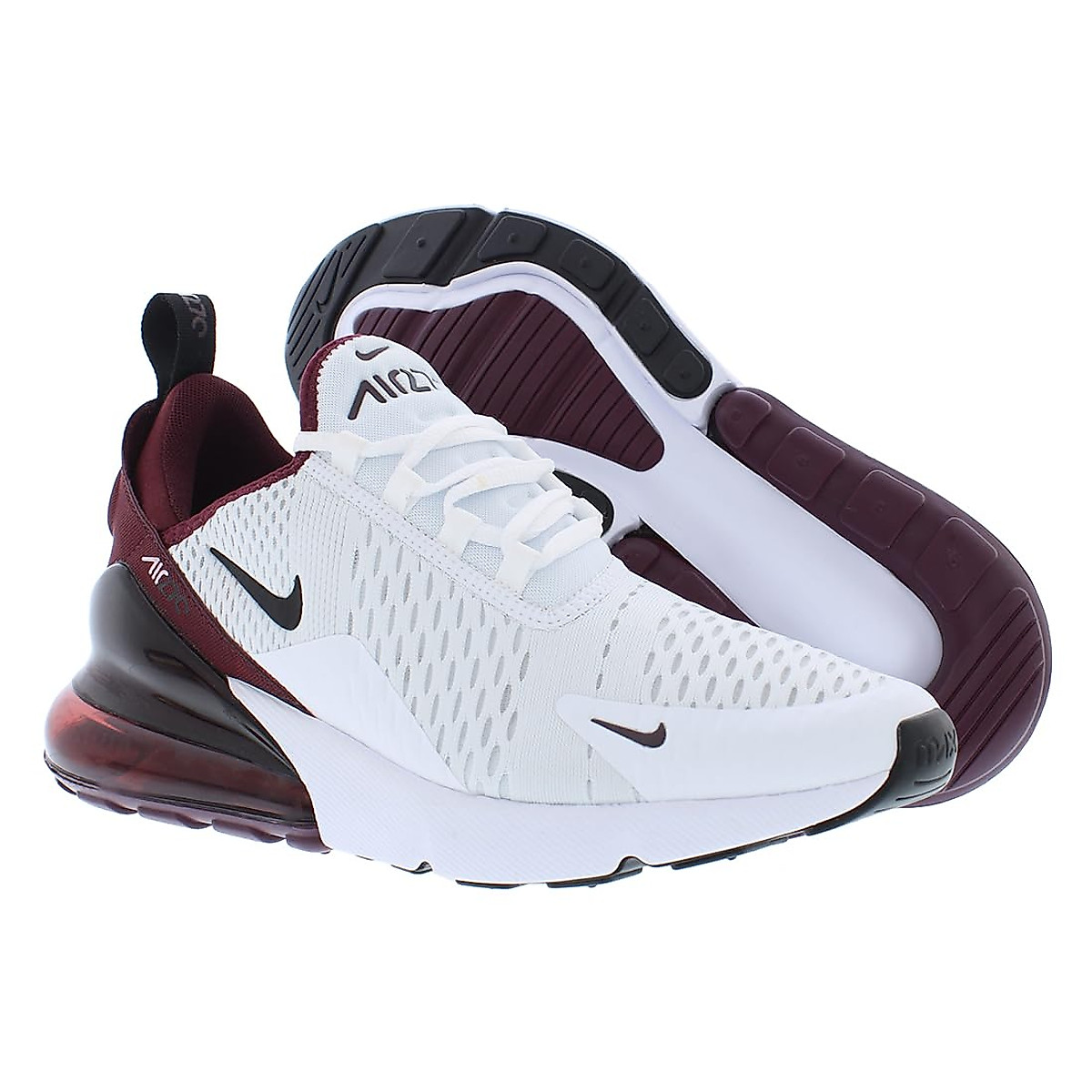 Nike Men's Air Max 270 Night Maroon/Black-White-Cedar (FN6858 681) - 8.5