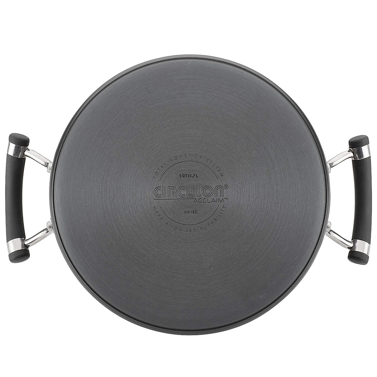 Circulon Acclaim Hard Anodized Nonstick Casserole Dish/ Casserole Pan / Dutch Oven with Lid - 5 Quart, Black