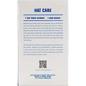 Shoe MGK Hat Cleaner Kit - Foam Cleaner & Brush for All Hat Types