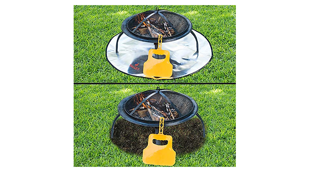 FALLEY 36" Fire Pit Mat - Heat Resistant & Portable
