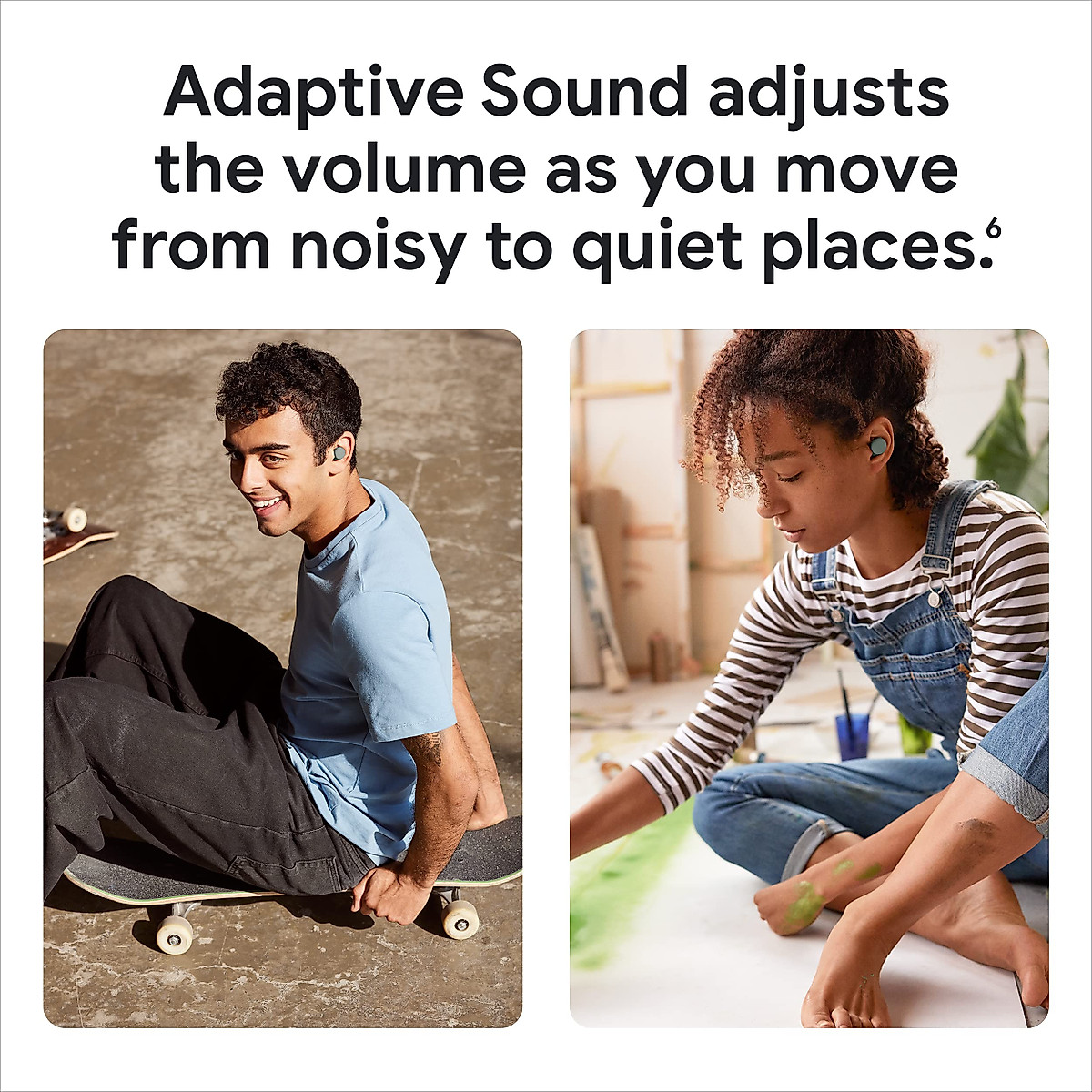 Google Pixel Buds A-Series True Wireless In-Ear Headphones - White (Renewed)