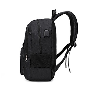 Wadirum Cute Backpack for Girls Fashion Laptop Bag Fit for 15.6 Inches Notebook Black