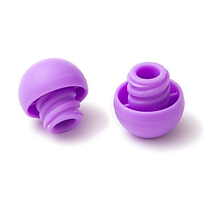 Syringe Caps for Pets fit Slip leur and Lock luer PURPLE (100 caps)
