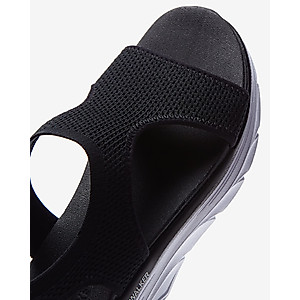 Skechers Women's Sporty Sandal Sport, Black, 10