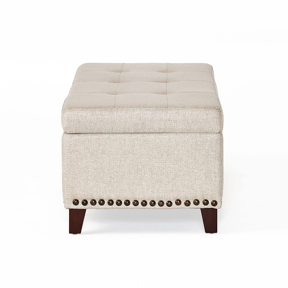 Christopher Knight Home Gavin Fabric Storage Ottoman, Beige