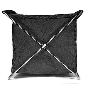 Foldable Shoe Cover Holder and Single Door Hanger with Designs on Front and Back - Please Use Shoe Covers (Black - 2 Pack)