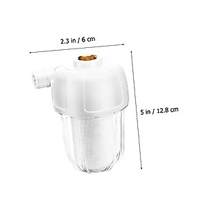 PLAFOPE 2pcs Filter Compact Washer flushable Shower Water Small Laundry Machine Small hot Water heaters Front Load Washer Plastic Heater Purifier White Water Washing Machine pp Cotton