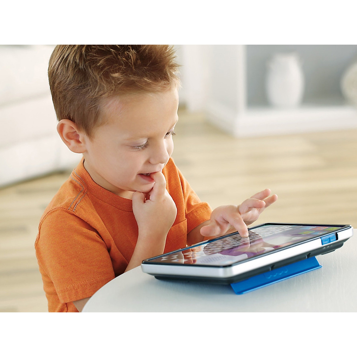 Fisher-Price Smart Tablet Preschool Learning Toy With Lights Music Games And Educational Content In English And Spanish