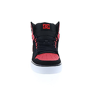 DC mens Pure High-top Wc Skateboard, Skate Shoe, Fiery Red/White/Black, 11 US