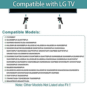 TV Mount Screws for LG TV Stand Replacement Base Screw, TV Stand Screw for LG 27" 32" 43" 49" 50" 55" 60" 65" 70" 75" 86" TV Legs, TV Mounting Screws for LG TV Legs