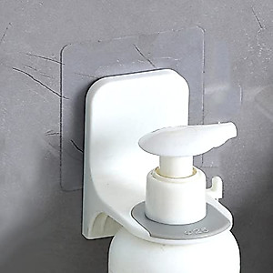 jomgeroz Wall Mounted Shower Gel Storage Holder Suction Cup Shampoo Soap Liquid Rack Wall Mounted Shower Gel Holder