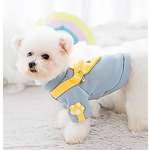 Dog Adorable Clothes with Sling Bag, Pet Cute Ourfit for Small Medium Girl Boy Puppy Dogs Cats, Machine Washable Sweatshirt Jacket Coat t-Shirt Costume Vest