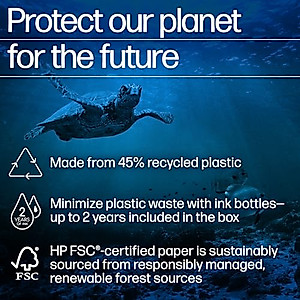 HP Smart-Tank 5000 Wireless All-in-One Ink-Tank Printer with up to 2 years of ink included, mobile print, scan, copy, white, 17.11 x 14.23 x 6.19