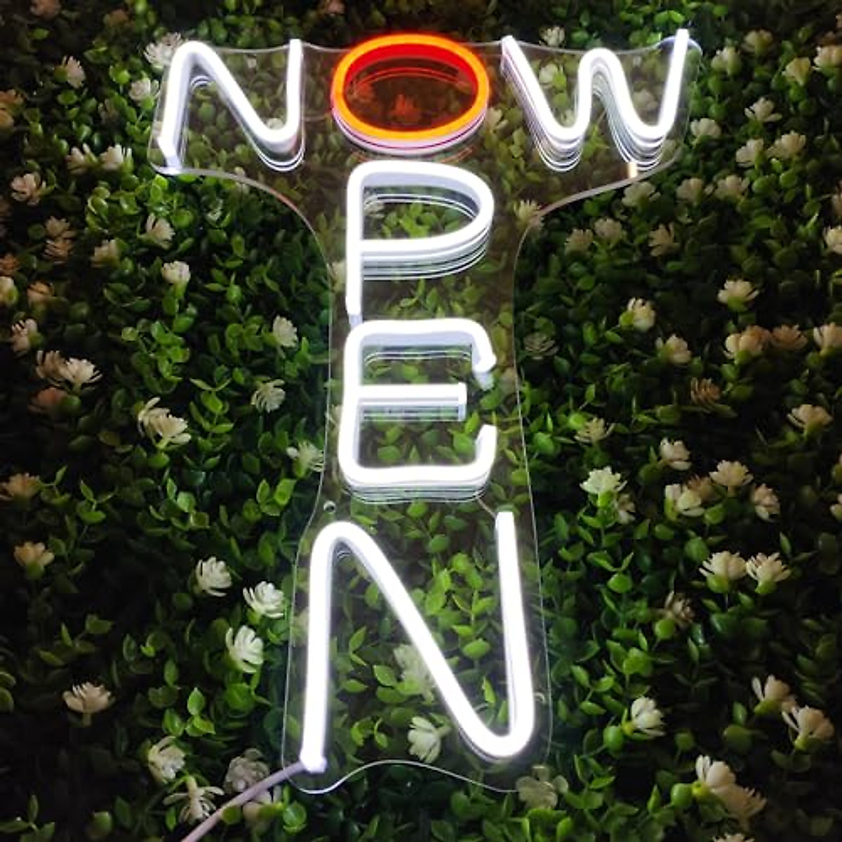 Now Open Neon Sign for Wall Decor,Includes Business Hours and Open Closed Signs,Business Ultra Bright LED Shop Store Florists Bar Salon Cafes Restaurant Pubs Party Stores Hotel (17x13 inch)