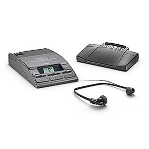 Philips LFH072052 720-T Desktop Analog Mini Cassette Transcriber Dictation System with Foot Control