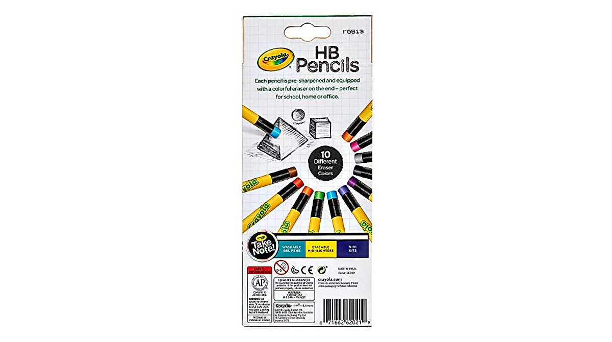 Crayola Number 2 Pencils - 12 Pack for School & Creative Use