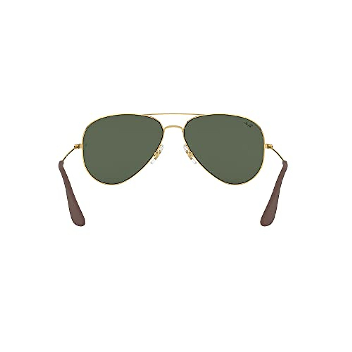 Ray-Ban RB3558 Aviator Sunglasses, Gold/Dark Green, 58 mm