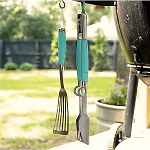 Toadfish BBQ Grill Accessories Set, 3-Piece Stainless Steel Grilling Tools with Aluminum Case, Grill Tongs, Grill Fork & Grill Spatula