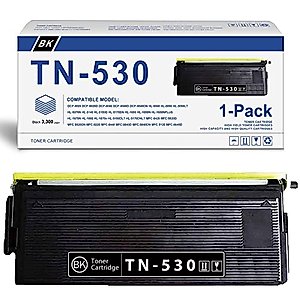 Compatible 1-Pack TN530 TN-530 Toner Cartridge Black Replacement for Brother DCP-8020 8025D 8040 8045D 8045DN HL-5040 HL-5050LT 5070N 5140 5150D 5170DN 1650 1650N Printer Toner Cartridge