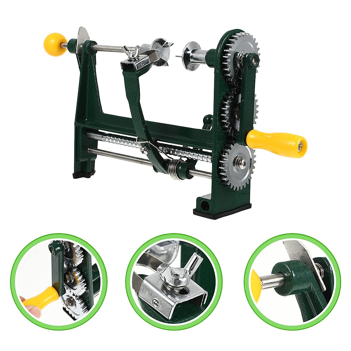 NOLITOY Veggie Peeler Orange Peeler Machine Vegatable Peel Remover Potatoe Slicer Pie Slicer Hand Crank Durable Apple Peelers Pear Peeler Slicer for Apples Fruit To Rotate Corer