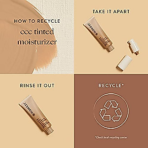 Honest Beauty CCC Clean Corrective with Vitamin C Tinted Moisturizer | Mineral SPF 30 | Vegan + Cruelty Free | Sahara Medium Deep, 1 fl oz