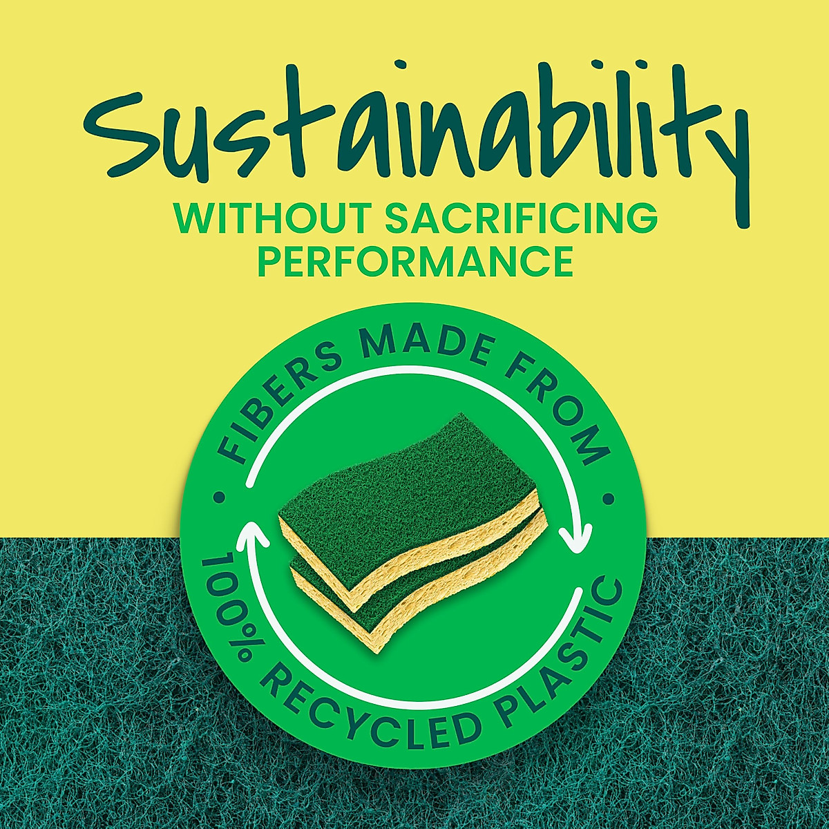 Scotch-Brite Heavy Duty Scrub Sponges, For Washing Dishes and Cleaning Kitchen, 6 Scrub Sponges