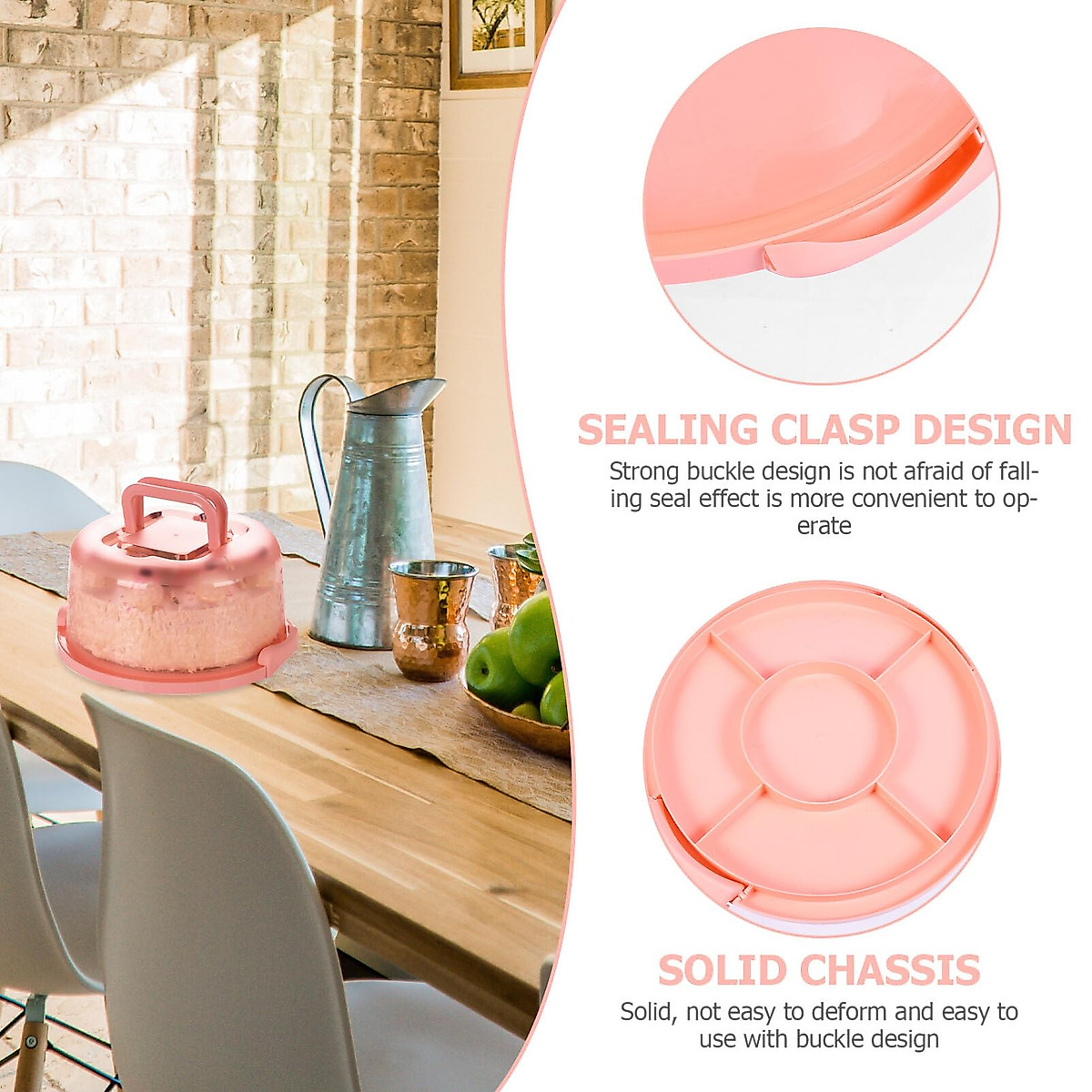 Luxshiny Cake Box Travel Foldable Pp