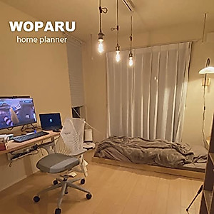 WOPARU ST21(ST64) Vintage Edison Filament Spiral Light Bulb,E26/E27 Base 4W 2300K 200lm Dimmable Antique LED Edison Bulbs,40W Equivalent Warm White - Clear Glass