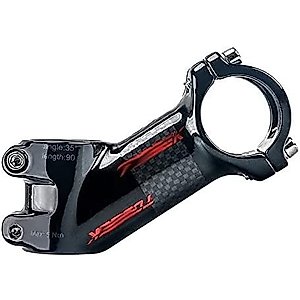ZECHAO 31.8mm Crabon Fiber Bike Stem,10/17/25/35 Degree Mountain Bike Stems 70/80/90/100mm Handlebar Stem Mountain Part Bike Stem Bike Stem (Color : Black, Size : 25 Degree 80mm)