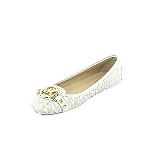 Michael Kors Women's Fulton Moccasin (Vanilla PVC, Numeric_8_Point_5)