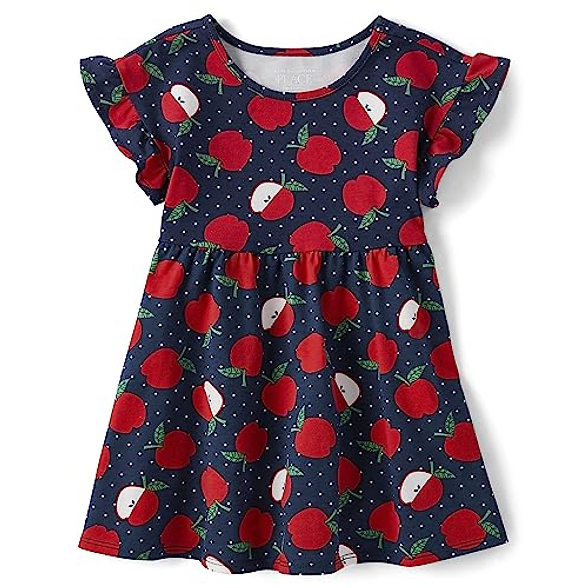 The Children's Place Baby Girls' and Toddler Short Sleeve Fashion Dress, Tidal, 12-18 Months