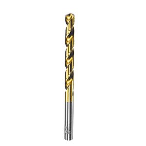 uxcell High Speed Steel Straight Shank Twist Drill Bit Fully Ground Titanium Coated 7.4mm Drilling Dia