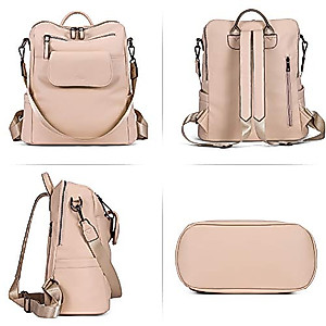 CLUCI Leather Backpack for Women Convertible Backpack Purse Travel Large Fashion Designer Ladies Purse