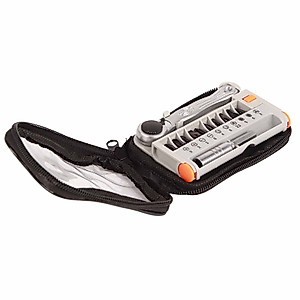 Zopsc 12 in 1 Portable Mini 1/4 Quick Ratchet Socket Wrench & Screwdriver Bits Set Hand Repair Tool for the Repairing and Maintenance of Household