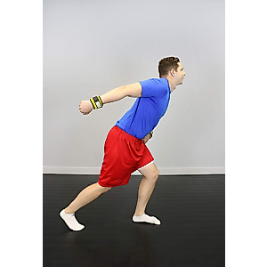 CanDo 10-3380-2 Weight Straps, 1 lb. Set, Yellow (Pack of 2)