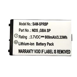 Replacement Battery for GBA SP Nintendo Advance SP AGS-001 SAM-SPRBP AGS-003 Battery