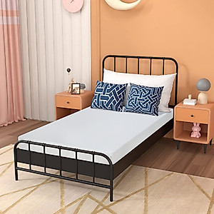 Twin Mattress, 5/6/8/10/12 Inch Medium Firm Mattress Memory Foam Mattress for Cool Sleep & Pressure Relief, Certipur-Us Certified Twin Bed Mattress, Twin Size Mattresses Bed in a Box, (Twin, 5 Inch)