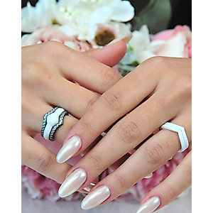 Rinfit Silicone Rings for Women - Rubber Wedding Bands Womens - Stackable Silicone Rings Couture - Patented Design - 3 White & 2 Silver, Size 5