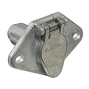 Pollak 11-404EP Metal 4-Way Round Zinc Connector Socket